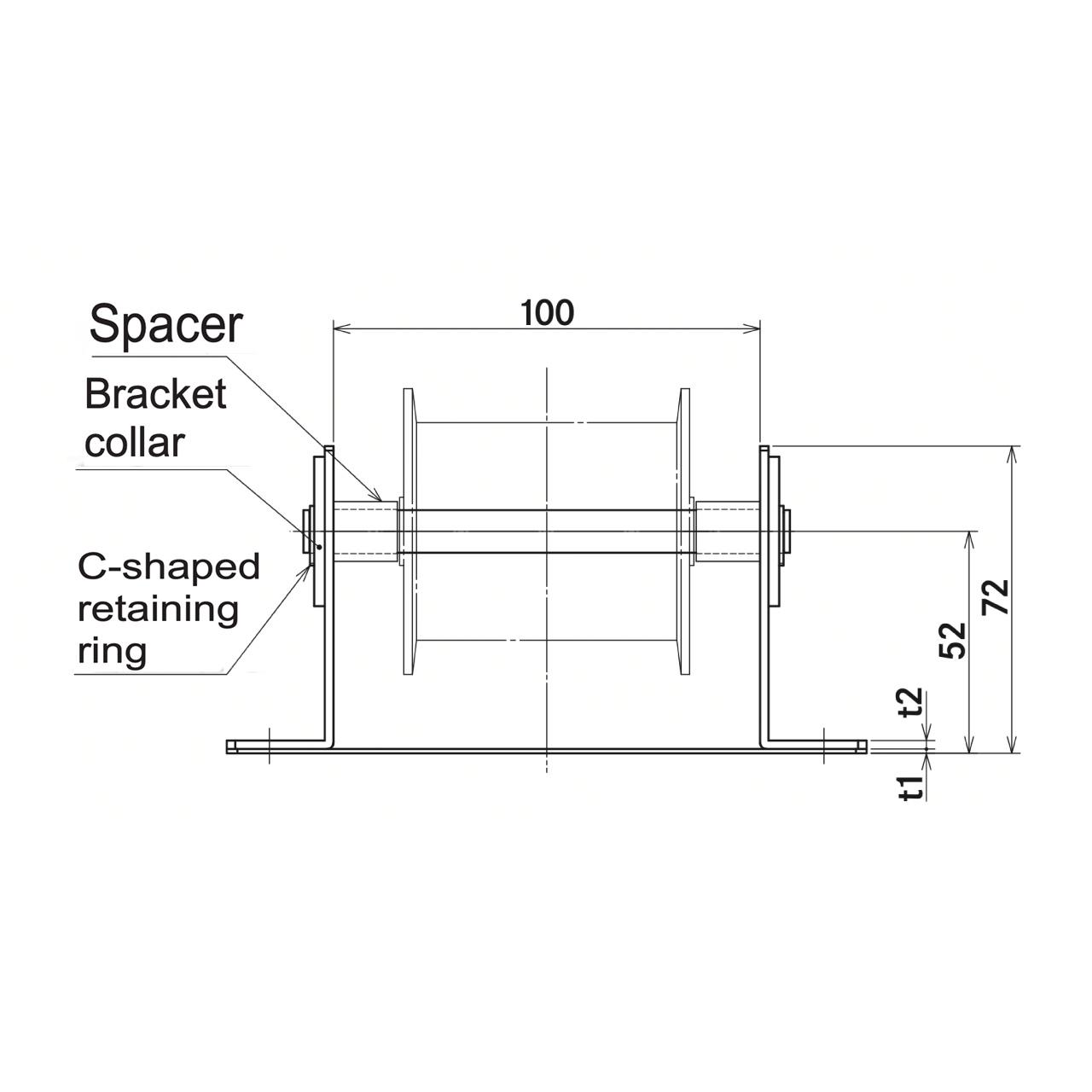 Bracket SBR Type Standard Products (for CS Type） | Sunco Spring Co., Ltd.