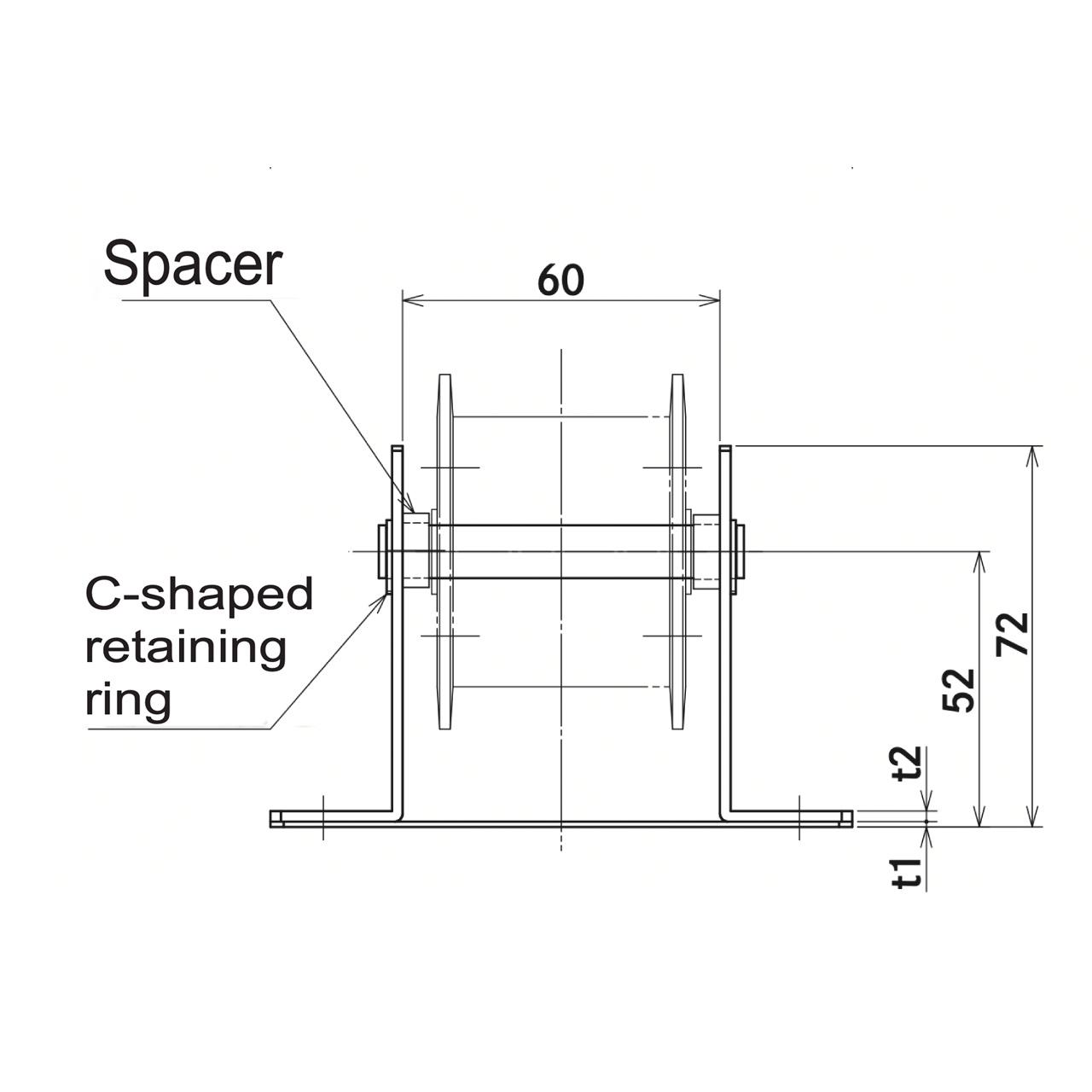 Bracket SBR Type Standard Products (for CS Type） | Sunco Spring Co., Ltd.